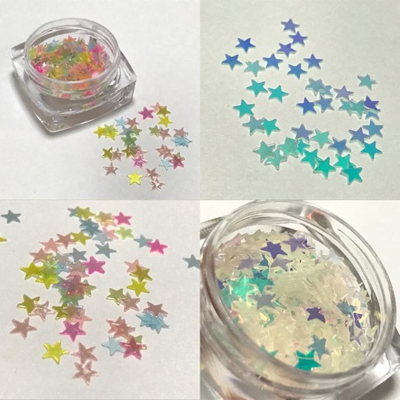 星のホログラム（PQ）2種類セット その他素材 シャッフルタイム 通販｜Creema(クリーマ) 2378845