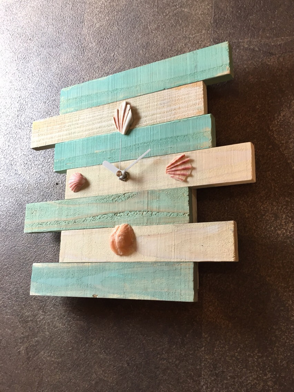 西海岸スタイル シェル掛け時計041 掛け時計・置き時計 806BASE 通販 4083712｜Creema(クリーマ)