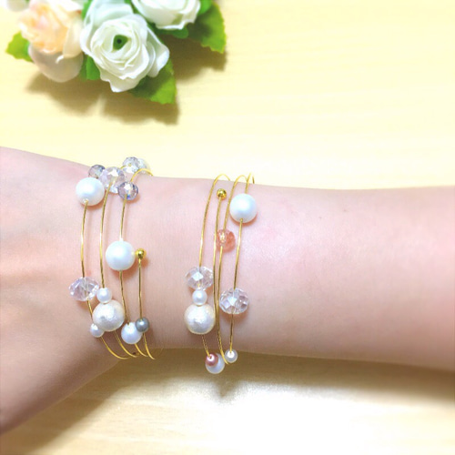 kira☆kiraワイヤーブレス(3連) ブレスレット yuco 通販 2131626 kira☆kiraワイヤーブレス(3連) ブレスレット yuco 通販 2131626