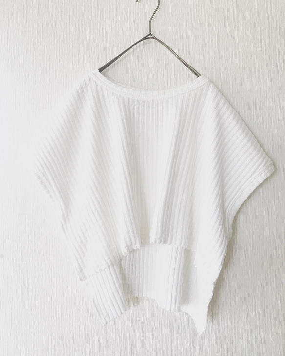 テレコニット1 ホワイト カットソー アメメ 通販 9817041｜Creema(クリーマ)