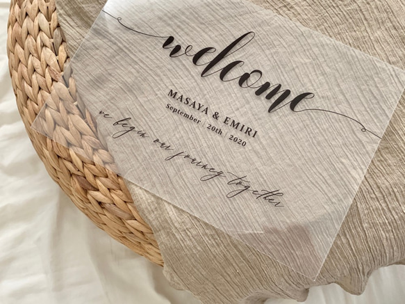 [wedding/clear] 結婚式｜ウェディング｜ウェルカムボード｜クリア ウェルカムボード trans. 通販 9899076 ...