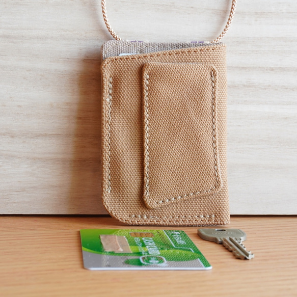 カードケース キーケース dual ネックストラップ 帆布仕様 真田紐 名刺入れ・カードケース fork flare 通販｜Creema ...