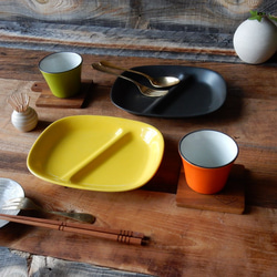 ランチプレート(マットブラック) ランチプレート Kaneatsu工房 通販｜Creema(クリーマ) 2285815