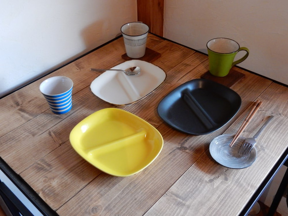 ランチプレート(マットブラック) ランチプレート Kaneatsu工房 通販｜Creema(クリーマ) 2285815