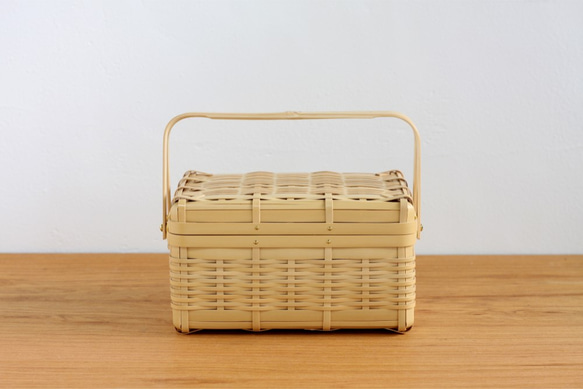 手付き角物（小）【受注生産】 かごバッグ タチバナ編組 通販 2184027｜Creema(クリーマ) ハンドメイド・手作り・クラフト作品の販売サイト