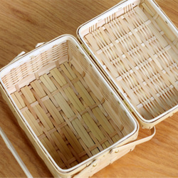 手付き角物（小）【受注生産】 かごバッグ タチバナ編組 通販 2184027｜Creema(クリーマ) ハンドメイド・手作り・クラフト作品の販売サイト