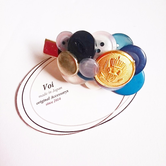 ヴィンテージボタン ヘアクリップ ヘアクリップ・バナナクリップ Voi.accessory 通販 2900417｜Creema(クリーマ)
