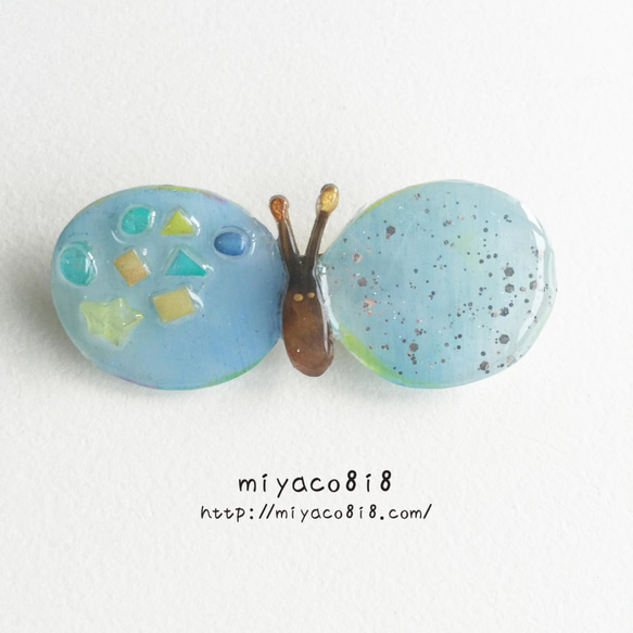 SORAIRO まんまるちょうちょう ブローチ ブローチ miyaco nishio 通販｜Creema(クリーマ) 1997433