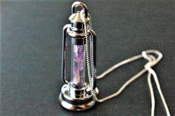 アメジスト入りランタンペンダント ネックレス・ペンダント heureux chaque jour 通販 7470503｜Creema(クリーマ)