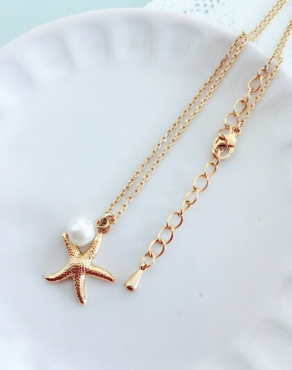 スターフィッシュ＊パールネックレス ネックレス・ペンダント Nail Rockets 通販｜Creema(クリーマ)