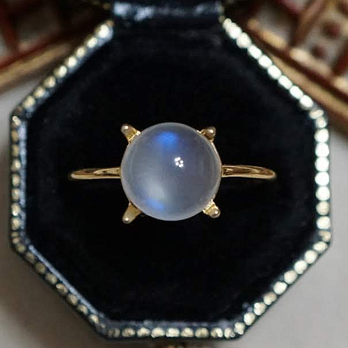 希少【8mm】ロイヤルブルームーンストーンRing〈18kgp〉 指輪 希少【8mm】ロイヤルブルームーンストーンRing〈18kgp〉 指輪