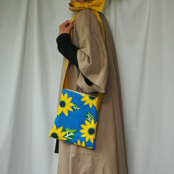 リボン ショルダーバッグ ☆ ひまわり ショルダーバッグ BrancH 通販 5555455｜Creema(クリーマ)