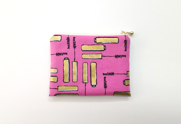 マスカラ pink ＊フラットポーチ ミニ ポーチ りんちゃんmama 通販 5506941｜Creema(クリーマ)