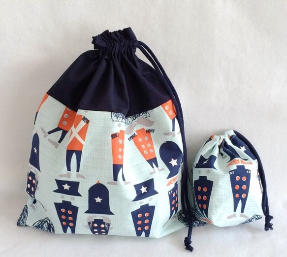 お着替え入れ＊巾着L＋コップ袋2点セット＊LONDONソルジャー＊ 雑貨・その他 LOVE Craft Design 通販 1934828 ...