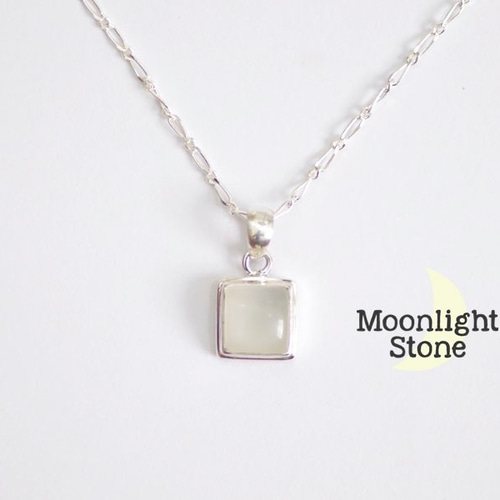 ムーンストーンのシルバーネックレス 【Silver925】 その他 ムーンストーンのシルバーネックレス 【Silver925】 その他