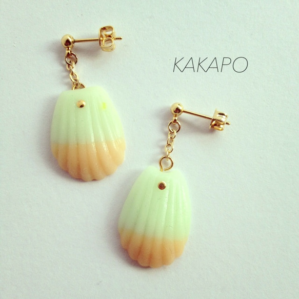 LGR × LOR bicolor shell pierce (NO.975) ピアス（スタッド・一粒） KAKAPO 通販 214059 ...