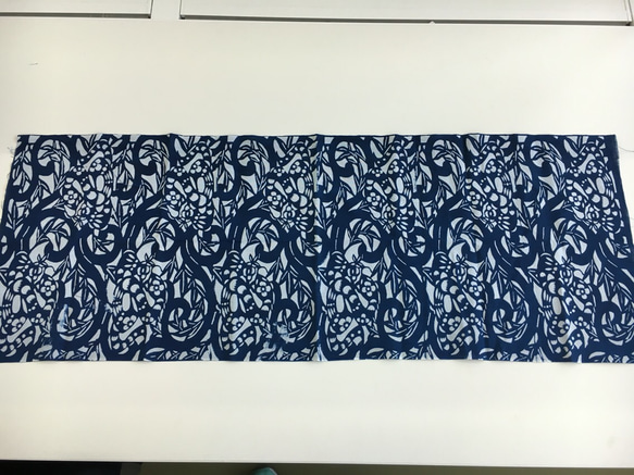 「受注制作」meme型染 藍染手ぬぐい・花蛇 ハンカチ・手ぬぐい meme型染 通販 2402885｜Creema(クリーマ)