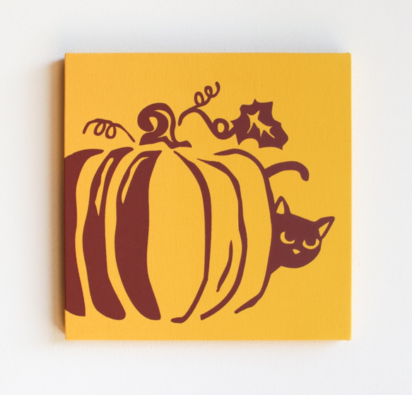 Pumpkin Cat ファブリック/アートパネル 写真・グラフィック FABCO 通販 2776018｜Creema(クリーマ)