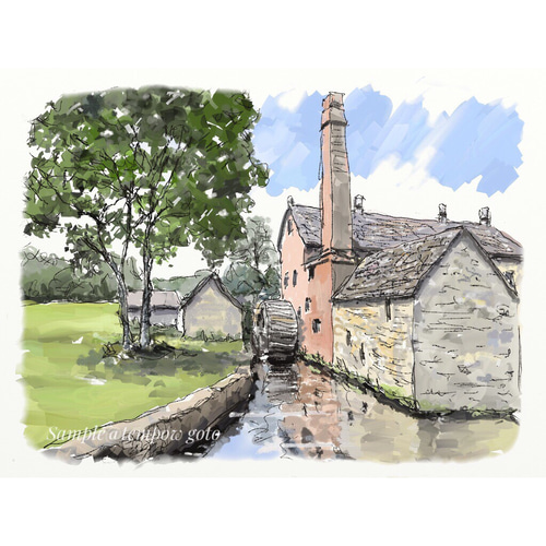 ポストカード ヨーロッパ風景画¥250(他の絵と4枚セット売り ポストカード ヨーロッパ風景画¥250(他の絵と4枚セット売り