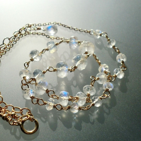 ムーンストーン ネックレス ネックレス・ペンダント tesorotta 通販 1778013｜Creema(クリーマ)