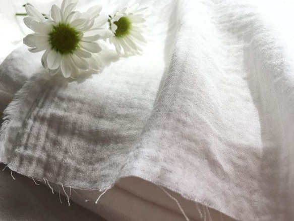 【生地】60/ソフトコットンダブルガーゼ /ホワイト 生地 plus bleu 通販 9806138｜Creema(クリーマ)