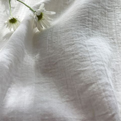 【生地】60/ソフトコットンダブルガーゼ /ホワイト 生地 plus bleu 通販｜Creema(クリーマ) 9806138