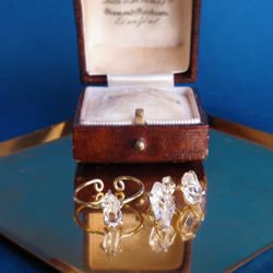 NY産AAAハーキマーダイヤモンドの原石フリーサイズリング【SV925(14kgp)】 指輪・リング atelier mine-ro 通販 8386790｜Creema(クリーマ)