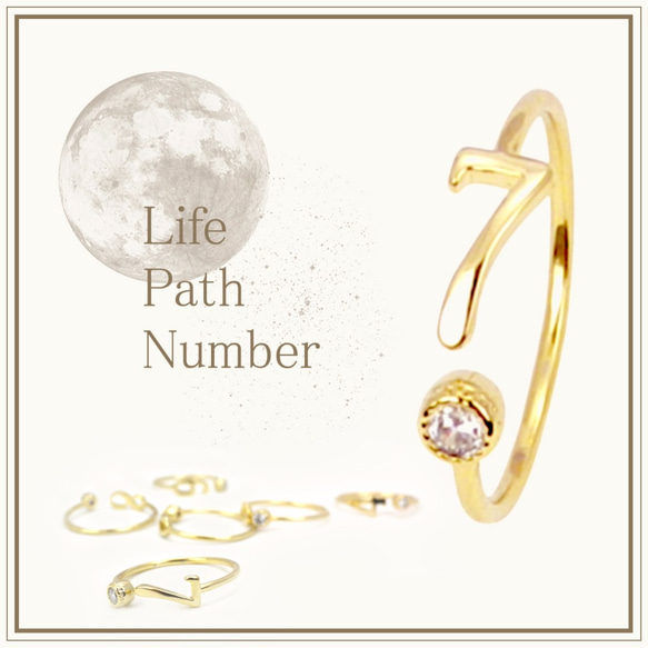 ライフパスナンバーリング ソウルナンバー 指輪・リング yasuko191206 通販｜Creema(クリーマ) 2367047