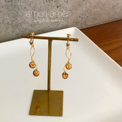 送料無料☆秋.べっ甲ティアドロップ揺れるイヤリング イヤリング・ノンホールピアス ameri ameri 通販 12782024｜Creema(クリーマ)