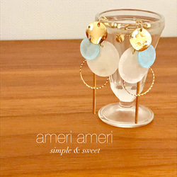 送料無料☆シェルのマーメイドcircleイヤリング イヤリング・ノンホールピアス ameri ameri 通販 7471133｜Creema(クリーマ)
