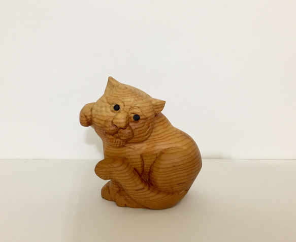干支飾り 招き寅 木彫り 受注製作 その他置物 木彫り nao 通販 12737839｜Creema(クリーマ)