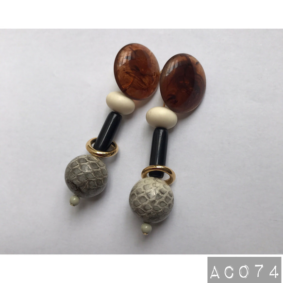 AC074 ビンテージ ビーズ おおぶり イヤリング stcat風 イヤリング・ノンホールピアス chabin 通販 3576806 ...