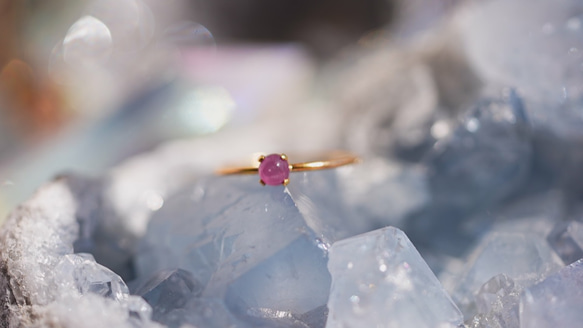 【7月誕生石】スタールビー ラウンドリング 指輪・リング Juvelia 通販｜Creema(クリーマ) 12609268