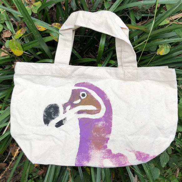 ドードーのミニトート 紫系 1点もの トートバッグ Sakano Mako 通販 6395630｜Creema(クリーマ)