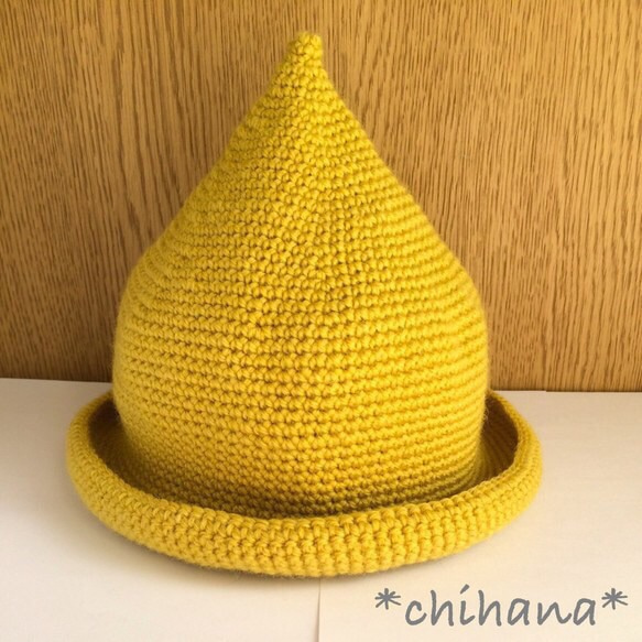 【50cm〜】小人みたい＊冬の三角とんがり帽子 帽子(ベビー・キッズ) chihana 通販 1525365｜Creema(クリーマ)