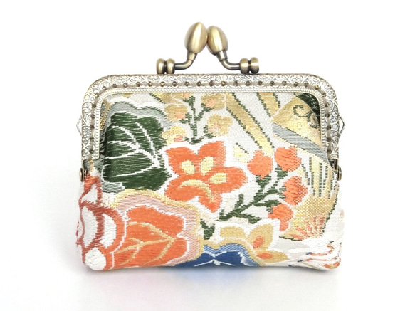 ビンテージ丸帯のがま口 小花模様2 がま口 たまてばこ 通販 3375240｜Creema(クリーマ)