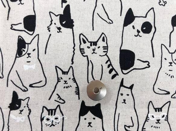 新作！【100×50】綿麻 猫ちゃんイラスト生地（ナチュラルブラウン） 生地 ハンドメイド手芸店 bybeef 通販 8162003 ...