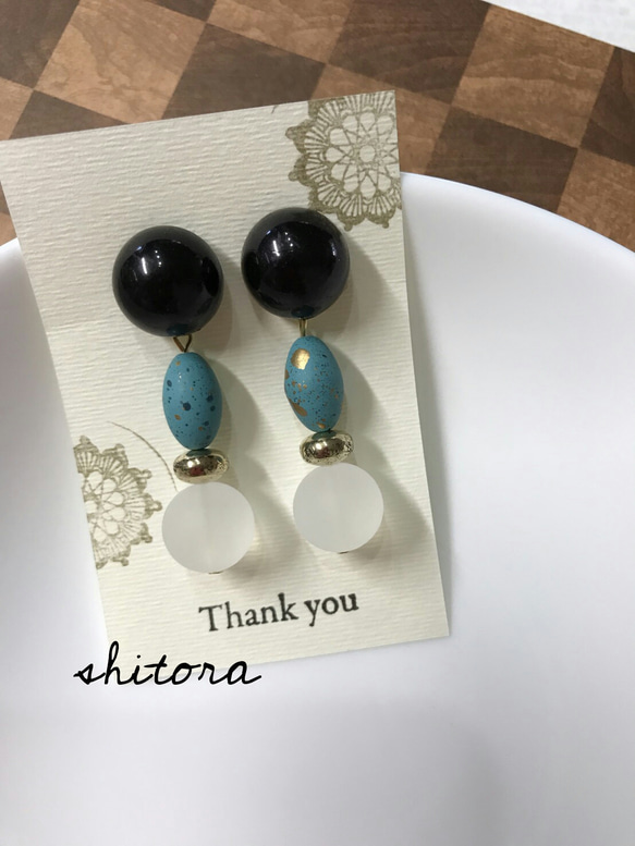 大ぶりヴィンテージピアスorイヤリング ピアス（スタッド・一粒） SHITORA 通販｜Creema(クリーマ) 4160800