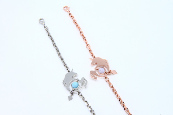 イリュージョンユニコーンユニコーンブレスレットシルバー ブレスレット Agaric Garden 通販｜Creema(クリーマ) 12160480