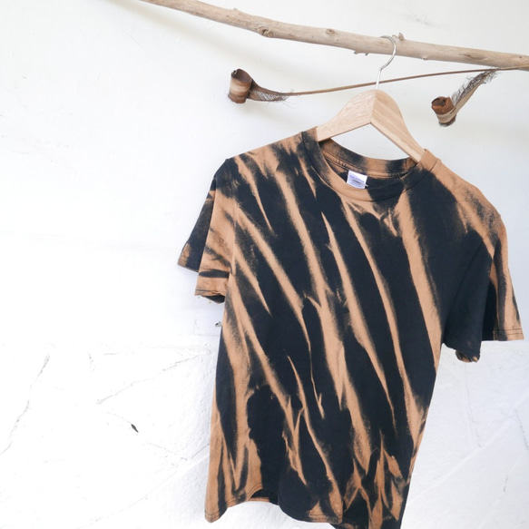[Lightning] Tie dye/T-shirt/Garment/Custom size/Men Tシャツ 蚤操染織 Fleacise ...