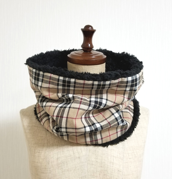 良質日本製生地使用 着け方で表情が変わる☆4wayデザイン☆タータンチェック柄のネックウォーマー ネックウォーマー CORONE 通販 ...