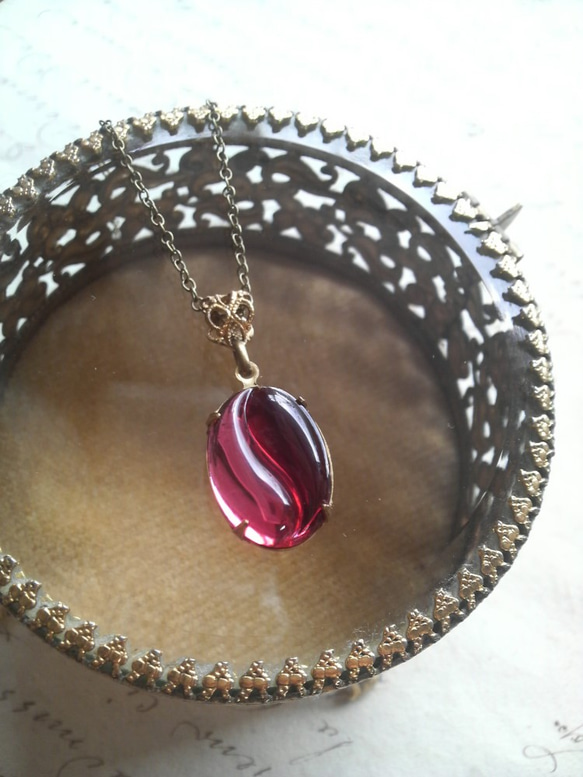 ヴィンテージ Ruby/Rose 2-Tone アンティークGold ネックレス ネックレス・ペンダント ブルーダリア 通販 6604563 ...