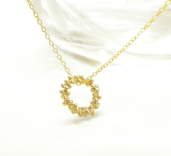 14kgf～ブリリアントリングのネックレス ネックレス・ペンダント nocturne 通販｜Creema(クリーマ) 371882