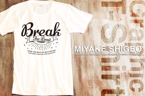 送料無料 9/11までCreema限定 Break The Limit - 白[Tシャツ]MIYAKE SHIGEO Tシャツ --- 通販｜Creema(クリーマ)