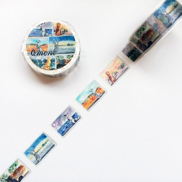 Qmonoは野性リトルウルフ元のウィンドウ紙テープ[（QMT-WF05）を、X マスキングテープ Qmono 通販 2630736 ...