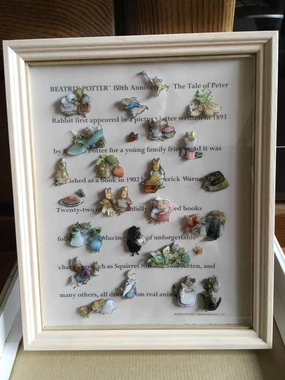 シャドウボックス ピーターラビット柄 立体・オブジェ Y,sクラフト 通販｜Creema(クリーマ) 9681925