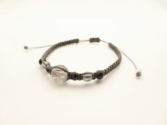 ブラックルチルとダークオーラのブレスレット BR660 ブレスレット jua 通販｜Creema(クリーマ) 1953687