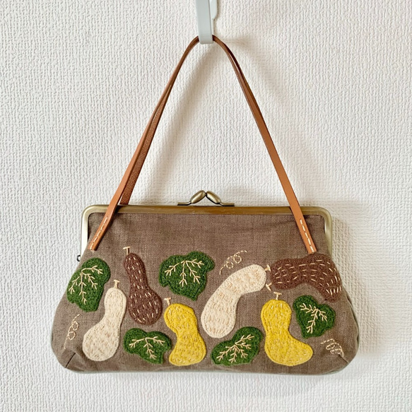 六瓢（むびょう）のミニバッグ(茶色） ハンドバッグ エルタデザイン 通販｜Creema(クリーマ) 12596885