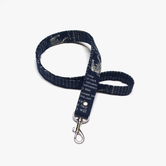 English newspaper Lanyard/ID Badge Holder/Long Keychain ネックストラップ ...