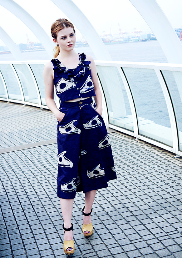 African Print Culottes~アフリカンプリントガウチョパンツ~ キュロット・ワイドパンツ Mariko Kunitomo ...